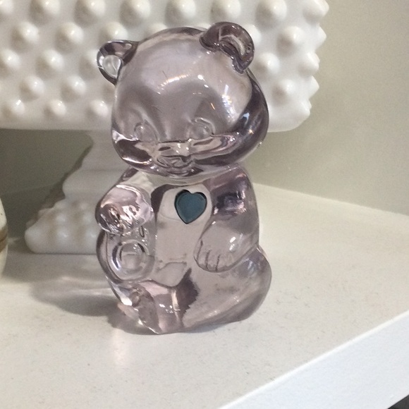 Fenton Art Glass | Accents | Fenton Birth Month Bear September Sapphire ...